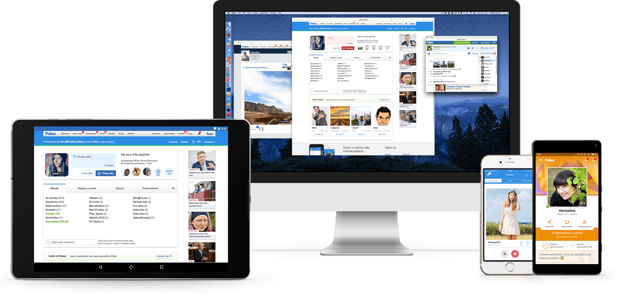 Mobilná aplikácia - Pokec.sk